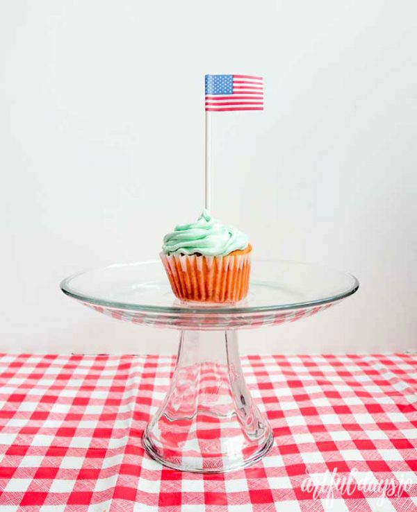 USA Flag Dessert Toppers - Artful Days