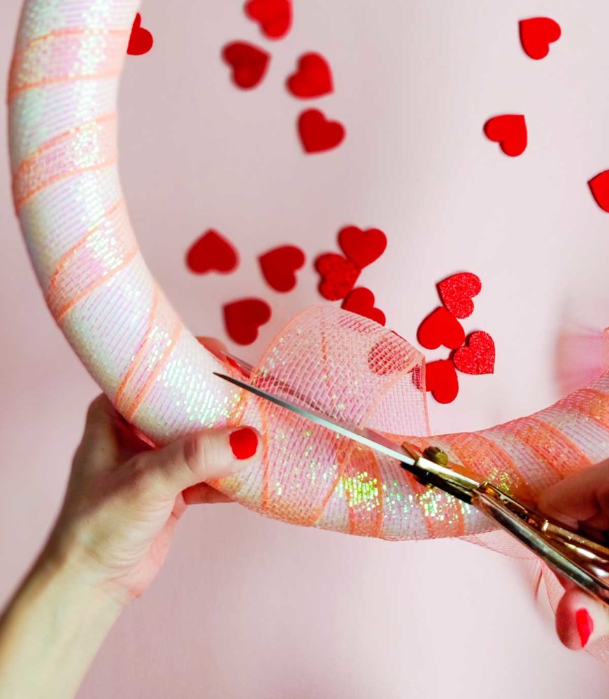 Valentine Confetti Wreath - Artful Days